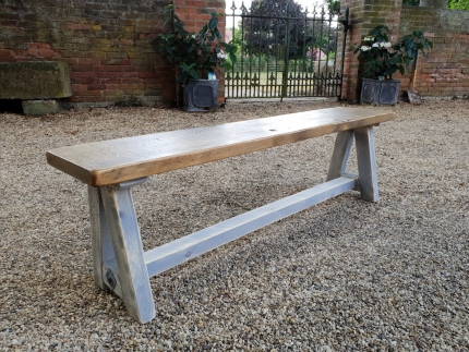Hand Made "X" Frame Bench | Tom Marsh