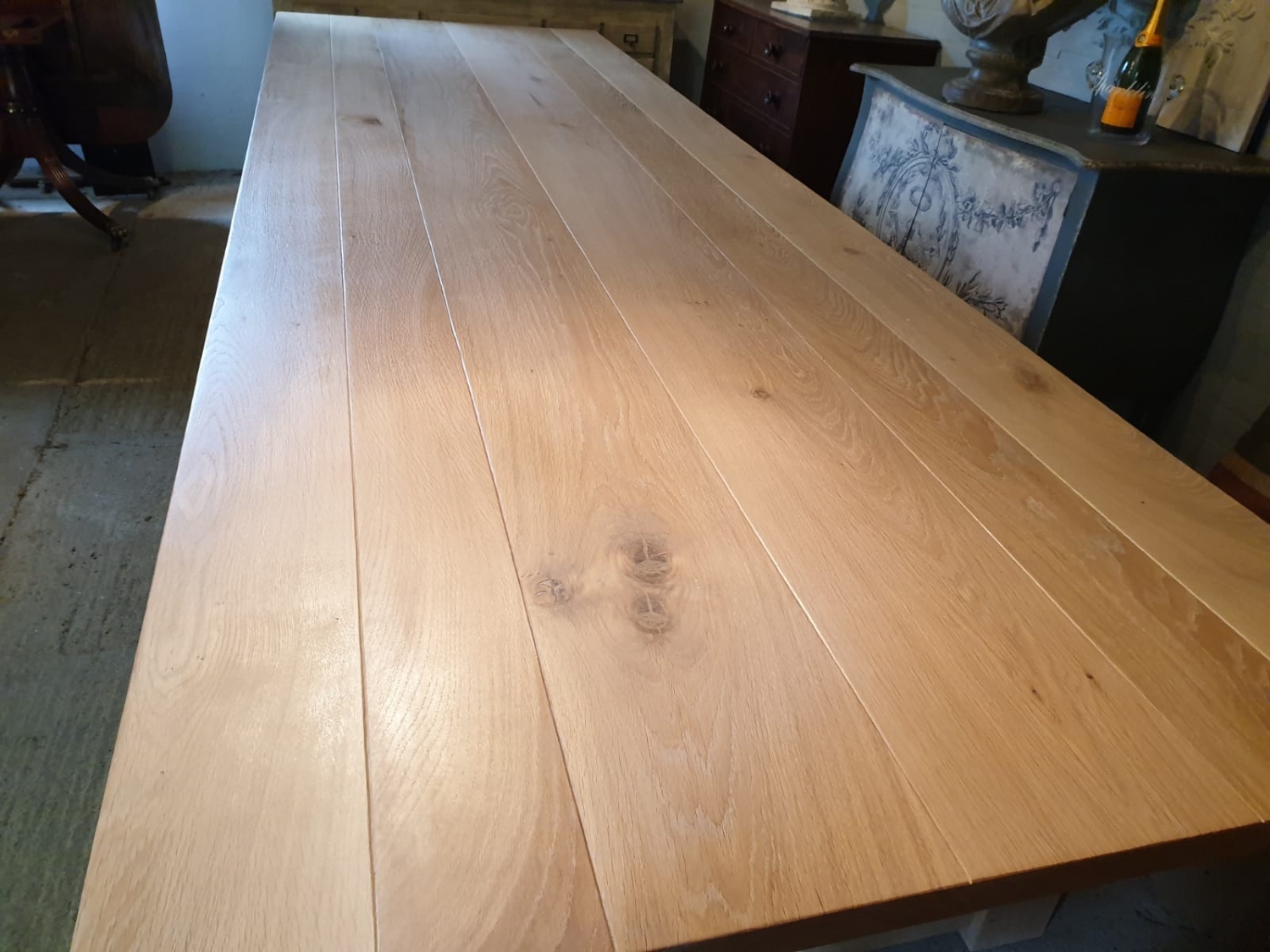 Solid Oak Refectory Dining Table | 3 Metres Long & More | Tom Marsh