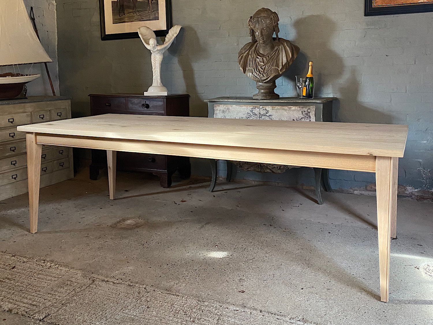Dining Table With Tapered Legs | Made From Oak | Tom Marsh