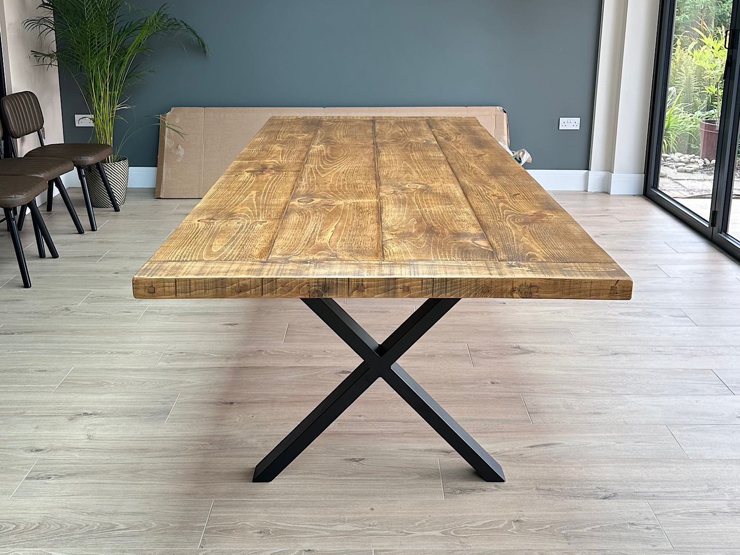 Rustic X-Frame Metal Table | Tom Marsh