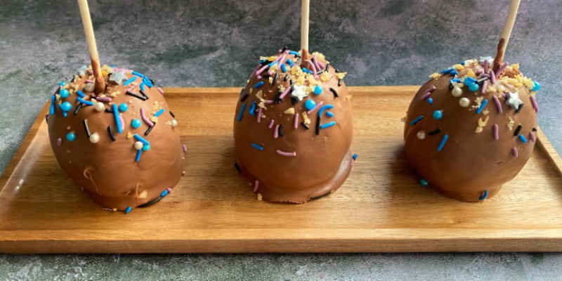 Chocolate Bonfire Apples | Recipe from The Gourmet Chocolate Pizza Co