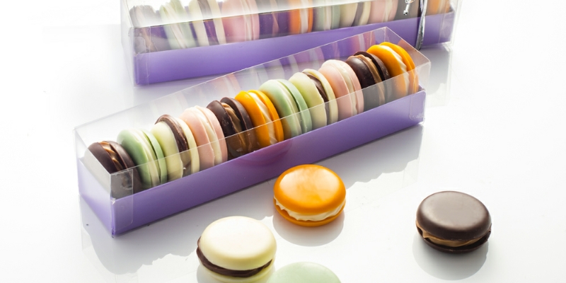 New Chocolate Mini-Macarons | The Gourmet Chocolate Pizza Co