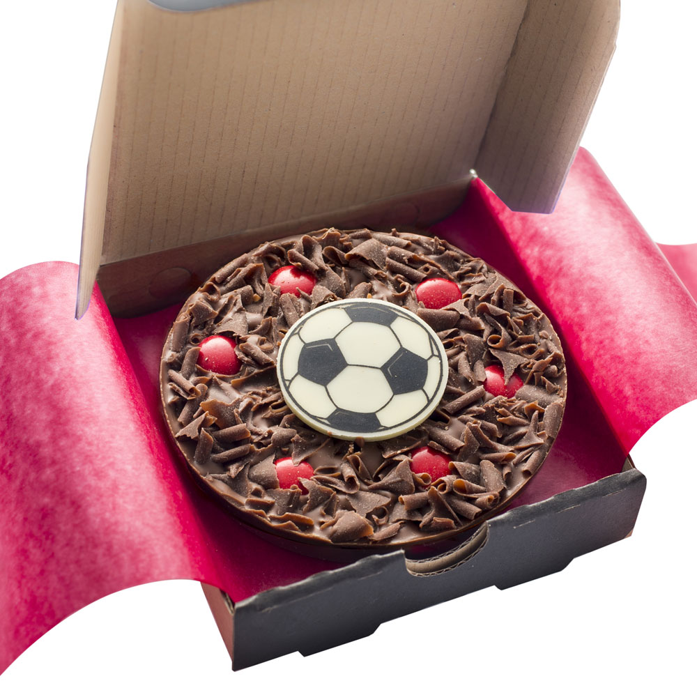 Mini Chocolate Football Pizza | Football Chocolate Gifts