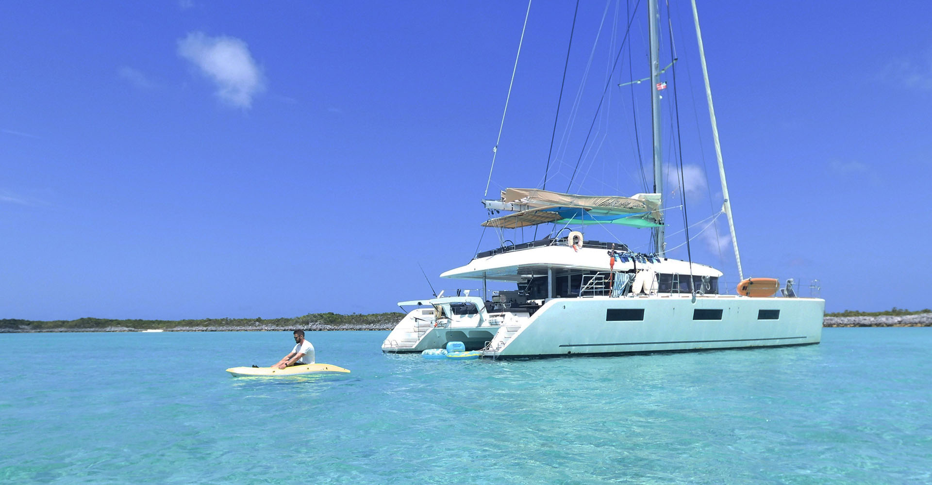 Sharing a yacht in the exumas